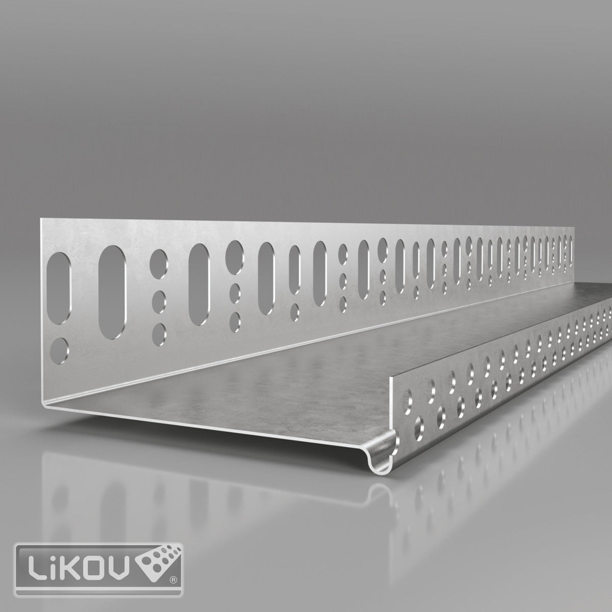 LO Base Profile Aluminium Starter Track 100MM 2.5M — Elite Tiles LTD