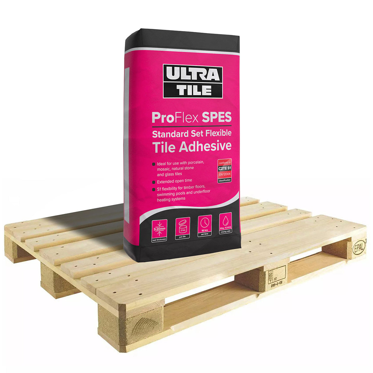 Ultra Tile Fix ProFlex S1 SPES All Colours- Pallet Deal 54x 20kg ...