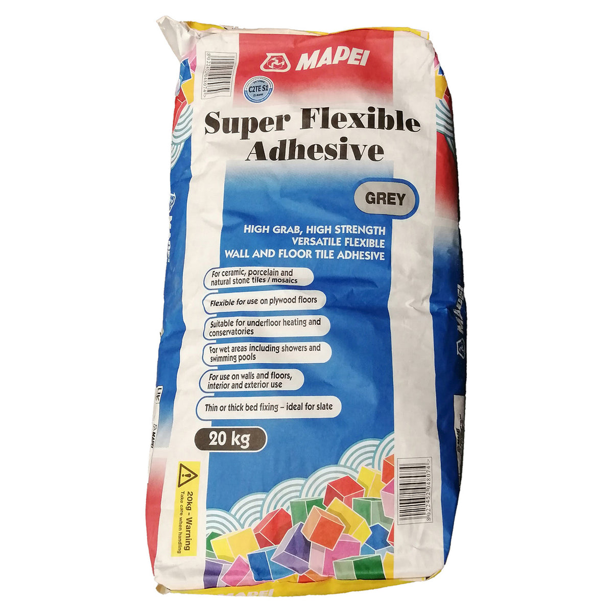 Mapei Super flexible Grey Tile Adhesive, 20kg — Elite Tiles LTD