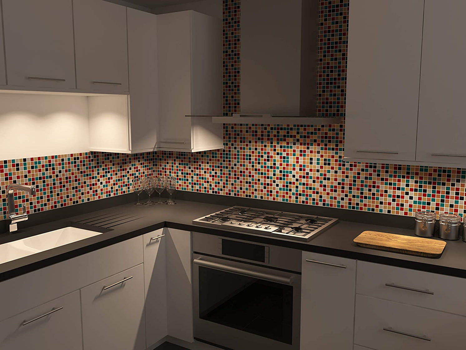 Homelux GLASS MOSAIC MARRAKECH PK1, Morrocan, 30x30cm — Elite Tiles LTD