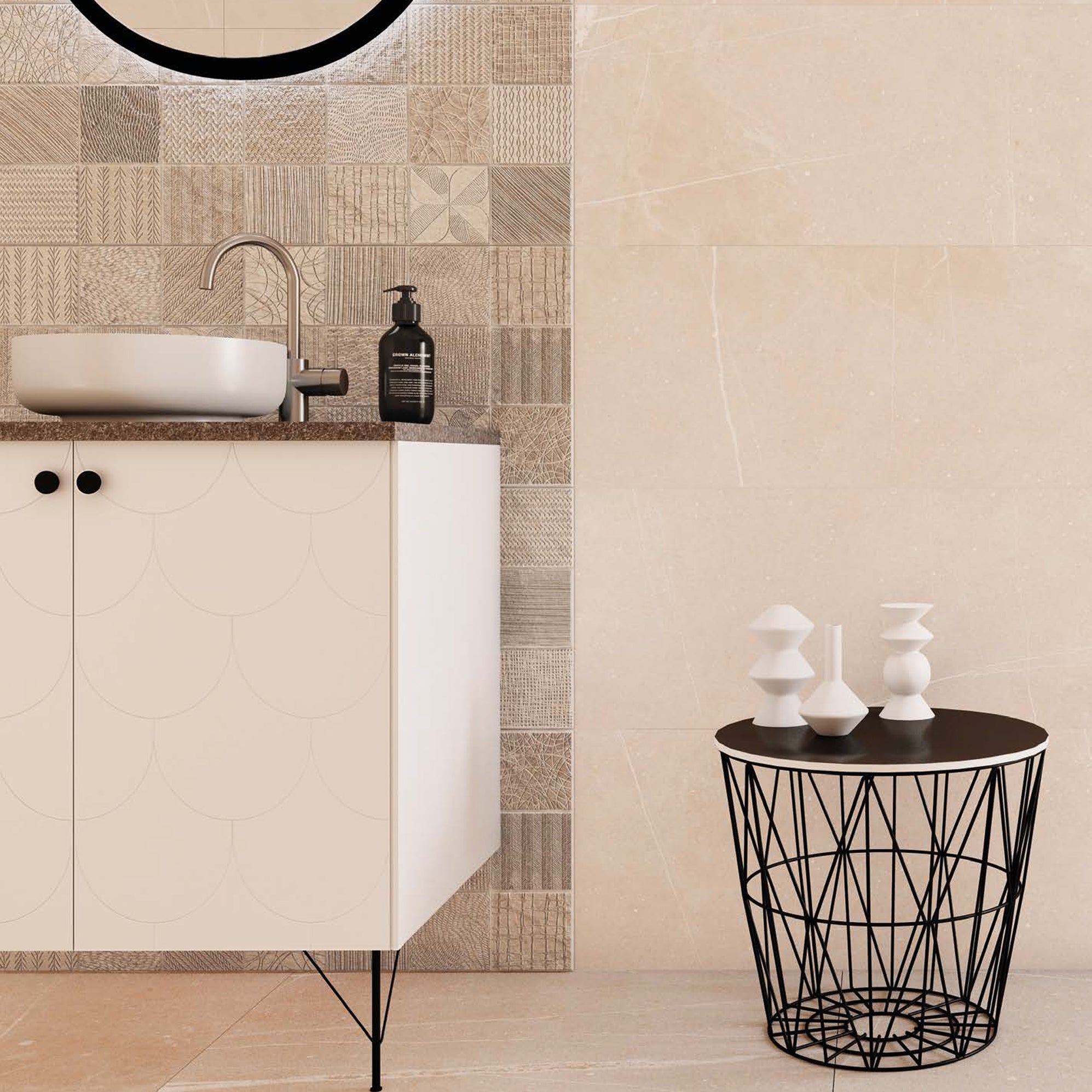 CALGARY GREY DECOR MIX 33X90 PORCELAIN SPANISH WALL KITCHEN&BATHROOM T ...