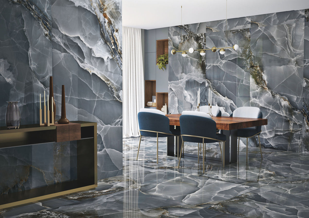 ONYX BLUE 60X120 SPANISH PORCELAIN BATHROOM & KITCHEN FLOOR AND WALL T ...